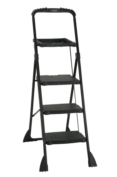 3-Step Folding Step Stool with Tray - Cosco