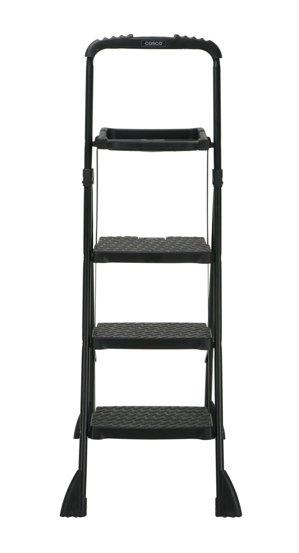 3-Step Folding Step Stool with Tray - Cosco