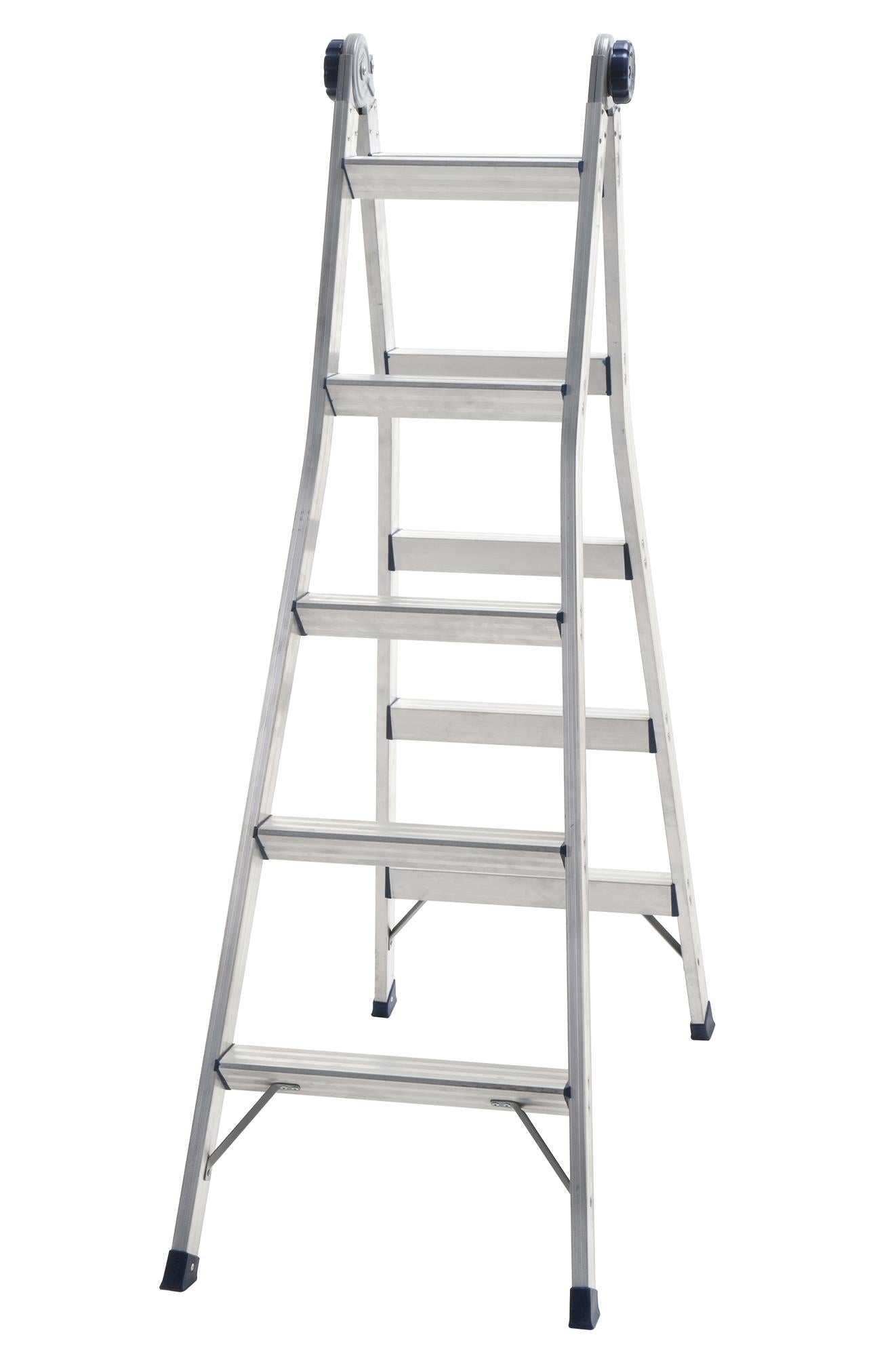 2-in-1 Step and Extension Ladder, 8 ft. 11 in. Reach - Cosco