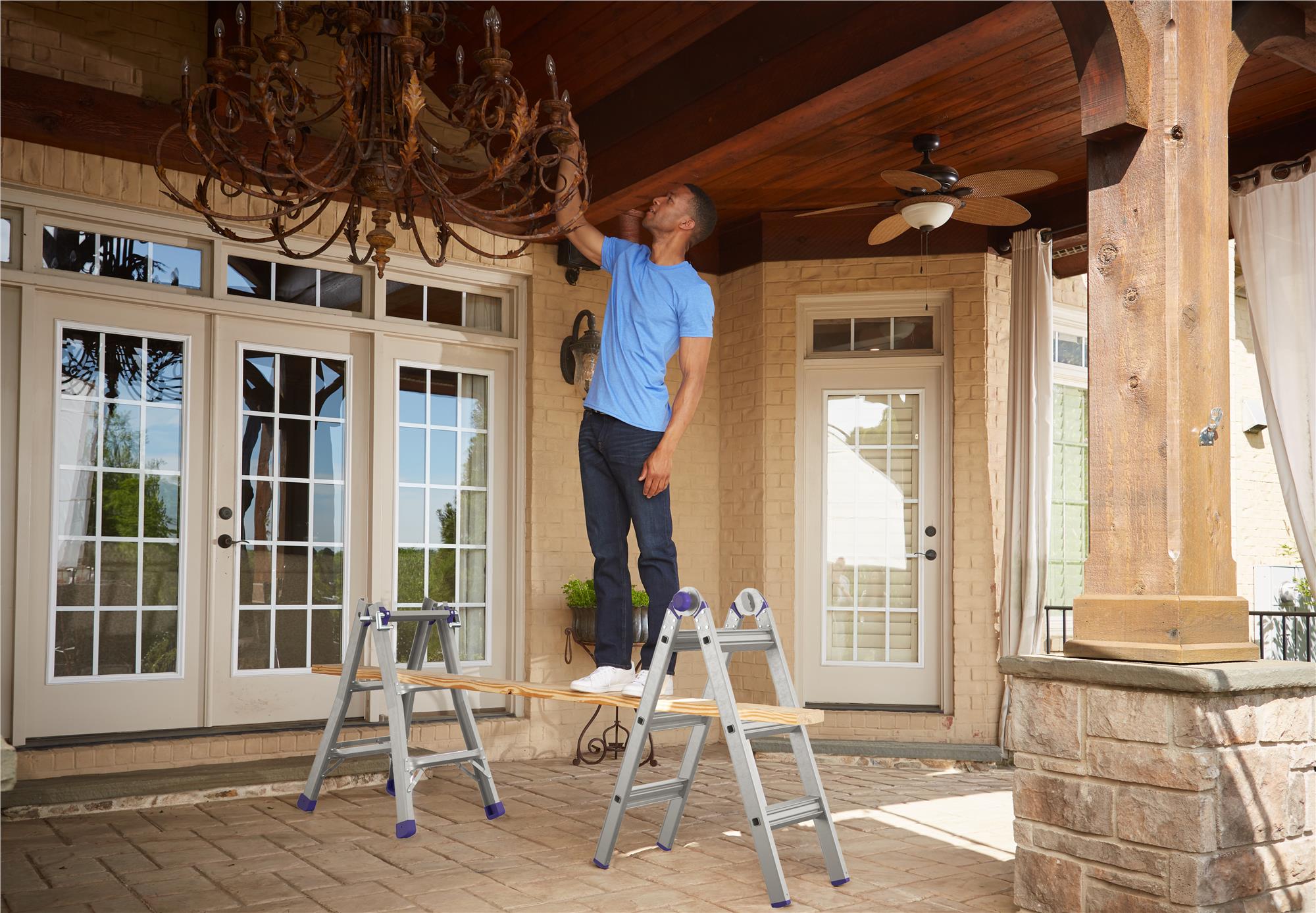 14 Ft. Reach Height Multi-Position Ladder - Cosco