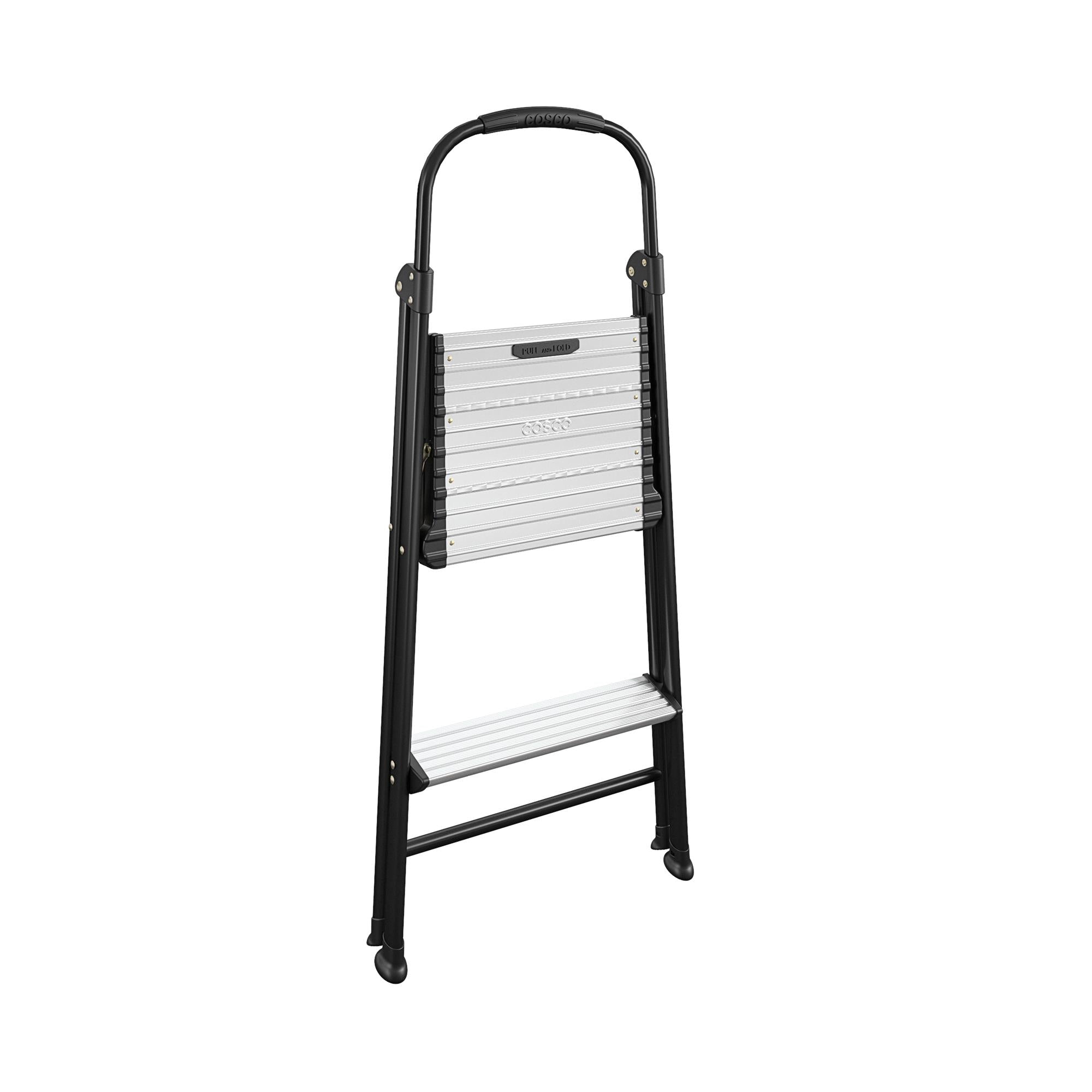 Two-Step Folding Step Stool with Rubber Hand Grip - Cosco