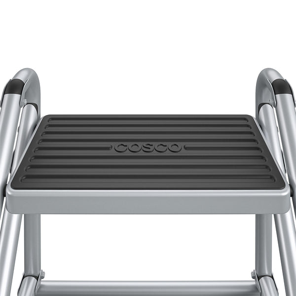 Two-Step Commercial Rolling Step Ladder - Cosco