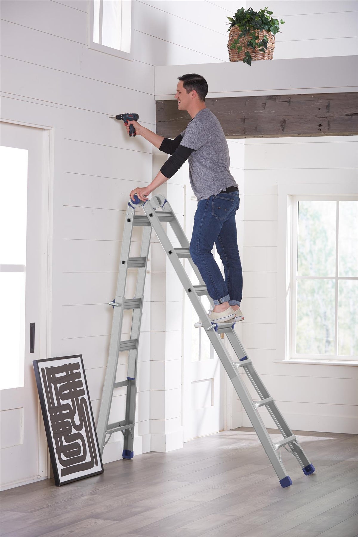 18 Ft. Height Multi-Position Ladder - Cosco